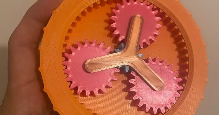 Planetary Gearbox example - model fidget toy by edcdadstuff | Download ...