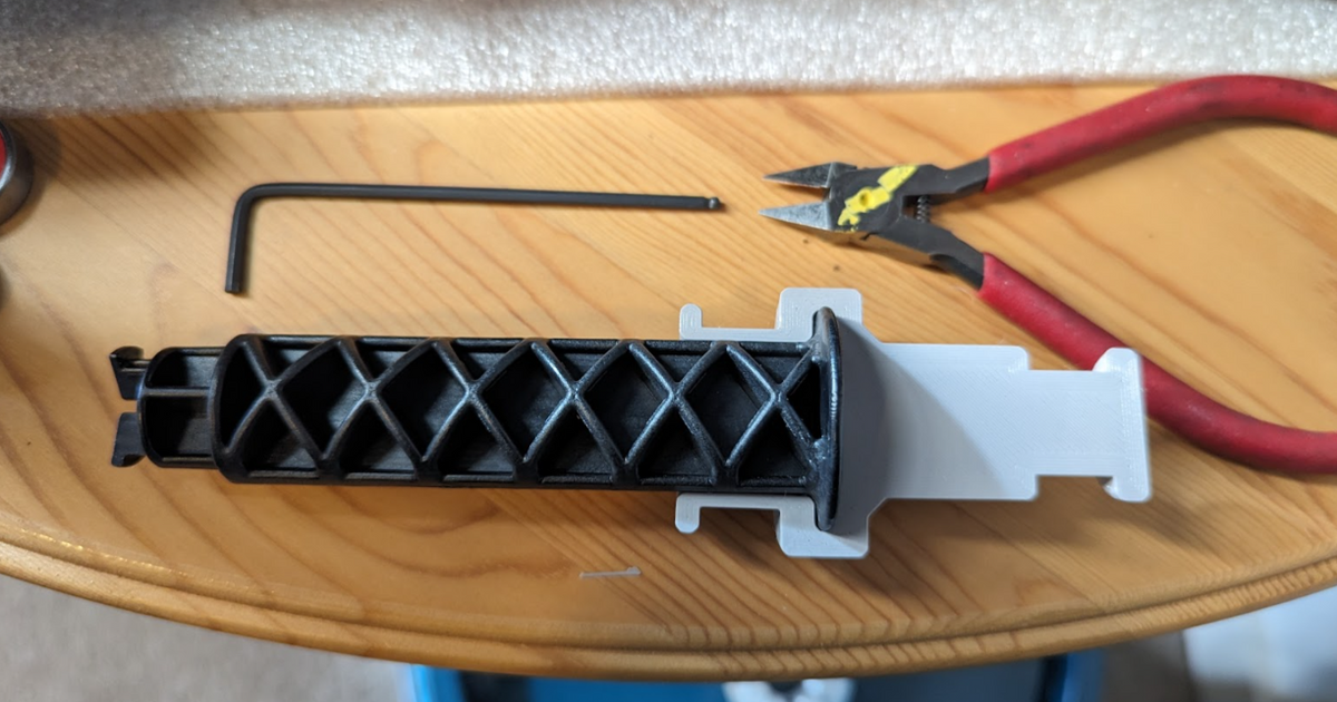 Clam shell Prusament spool holder extension by b8trez | Download free ...