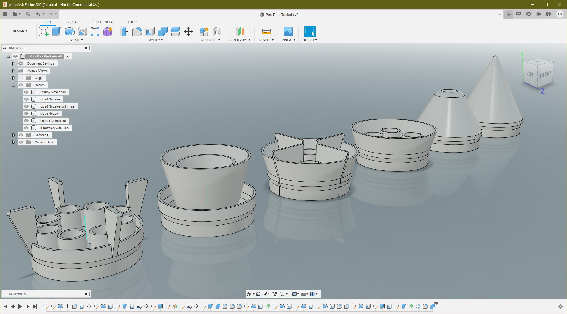 Loo Launchers, the TP Toy Rockets. by SenWerks | Download free STL ...