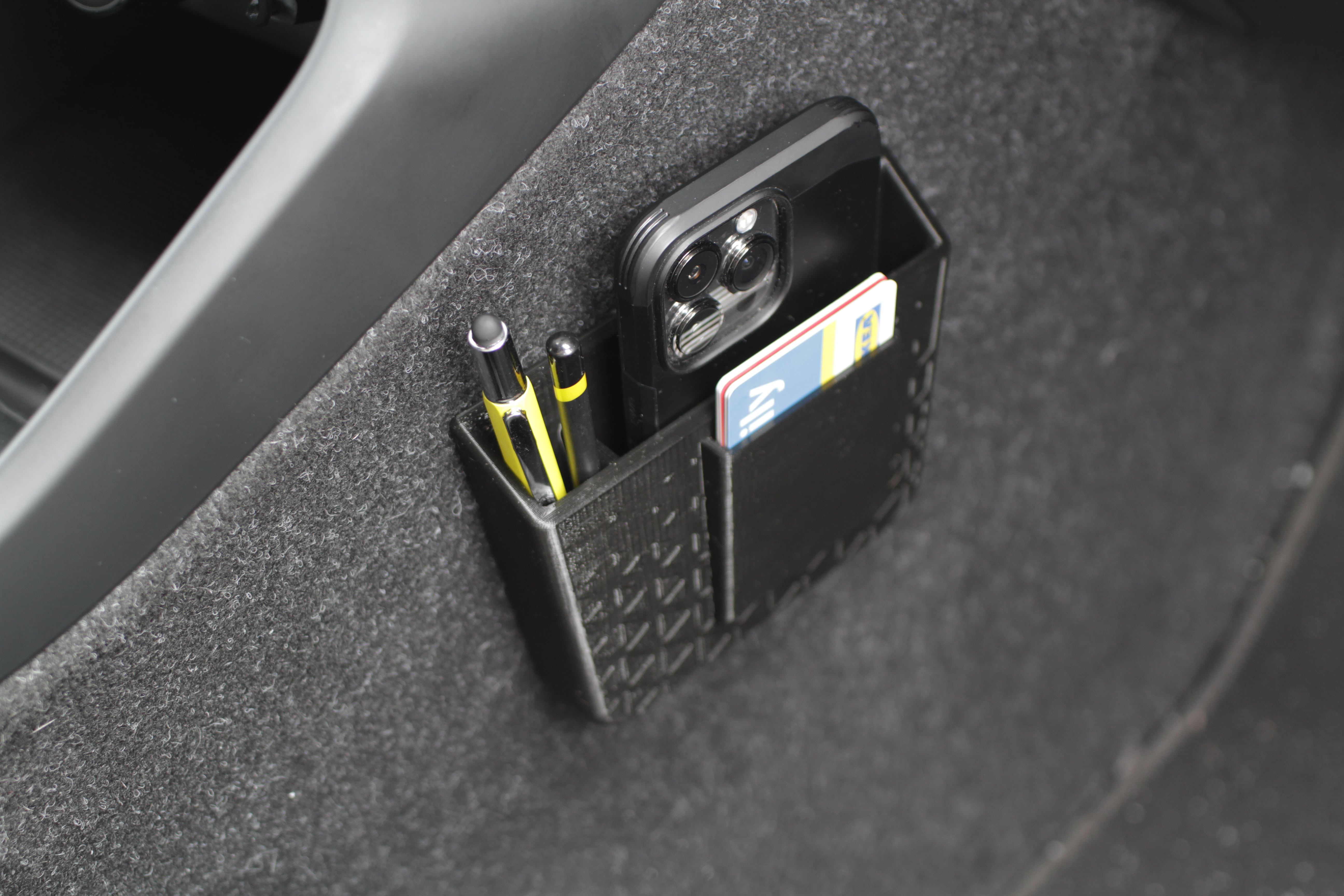 Beautiful and elegant car organizer attached with velcro (for phone ...