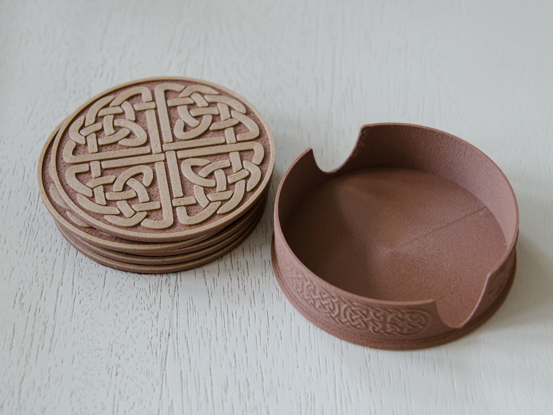 Celtic Coaster and Holder by cordilon | Download free STL model ...