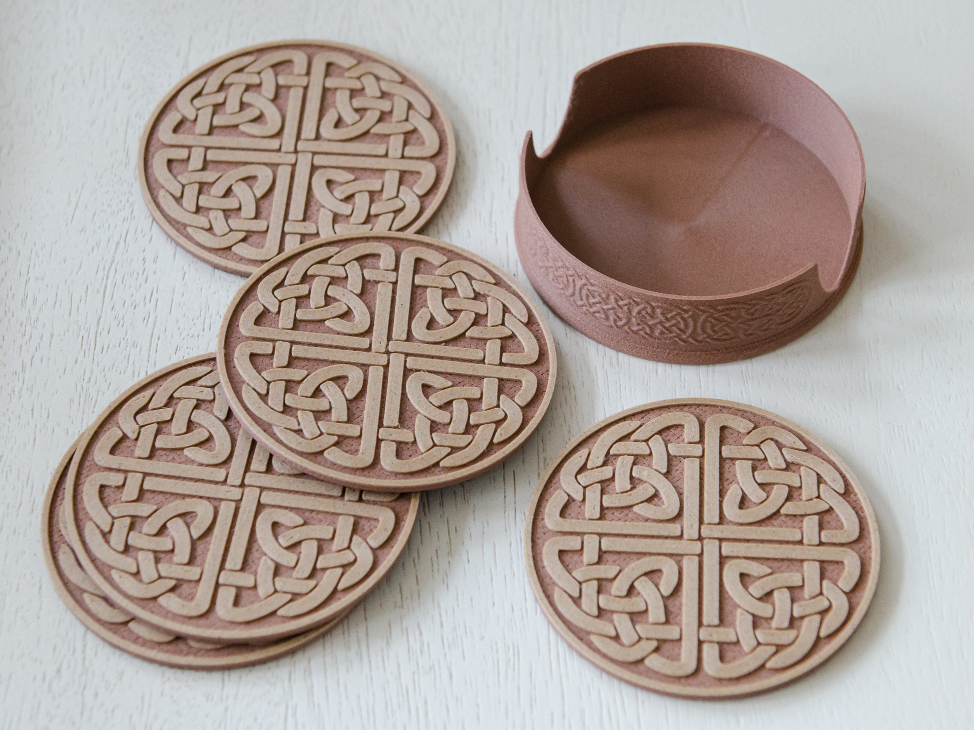Celtic Coaster and Holder by cordilon | Download free STL model ...