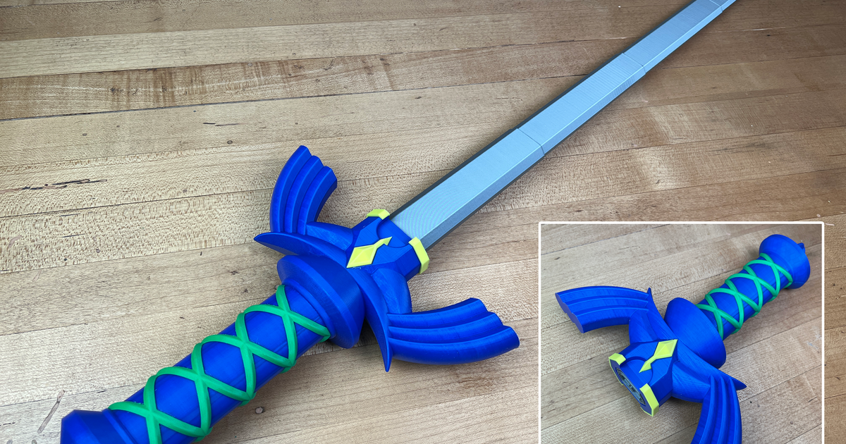 Master Sword with Replaceable Blade (Multi-Color) by 3D Printing World ...