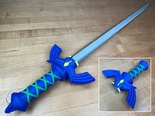 Telescoping Master Sword with replaceable blade by GeoPrints13 ...