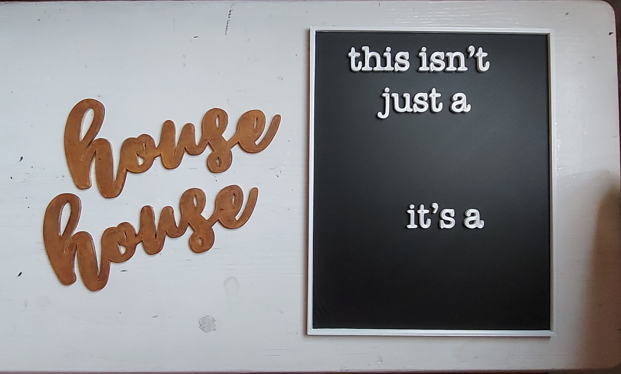 Funny sign, not just a house by SonjaSelena | Download free STL model ...