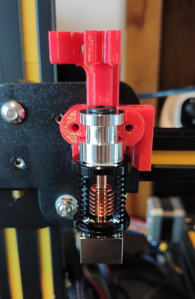 Compact E3D V6 / TriangleLab Dragon HotEnd Mount with 40mm Fan Shroud ...