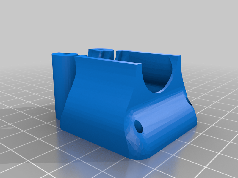 Compact E3D V6 / TriangleLab Dragon HotEnd Mount with 40mm Fan Shroud ...