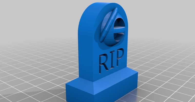 RIP IE Tombstone by Xypher2000 | Download free STL model | Printables.com