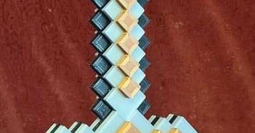 Minecraft Sword by Xypher2000 | Download free STL model | Printables.com