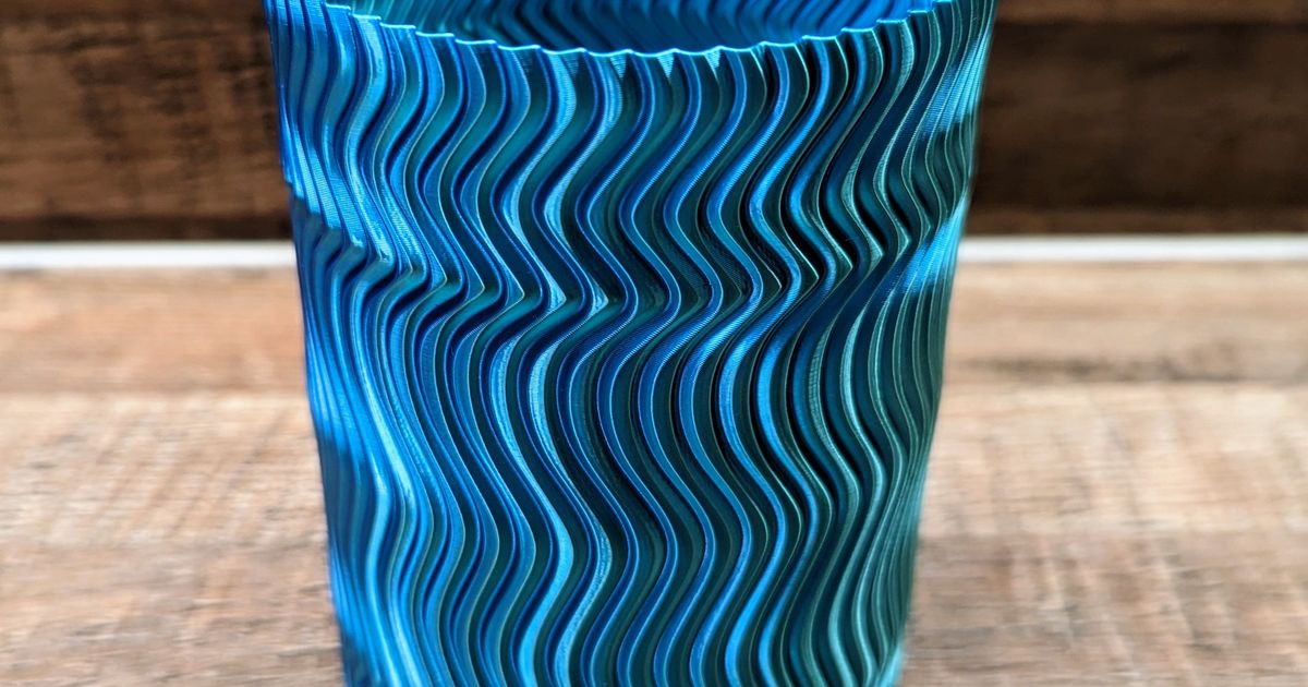 Vase #19 "Waves" by Vazzed | Download free STL model | Printables.com