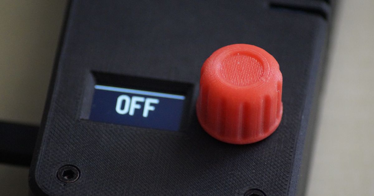 Potentiometer Rotary Encoder Knob By Underground Botanist Download Free Stl Model 