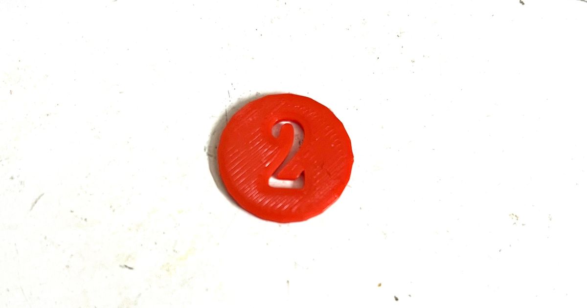 Number Coin 2 by Sandeep Manne | Download free STL model | Printables.com