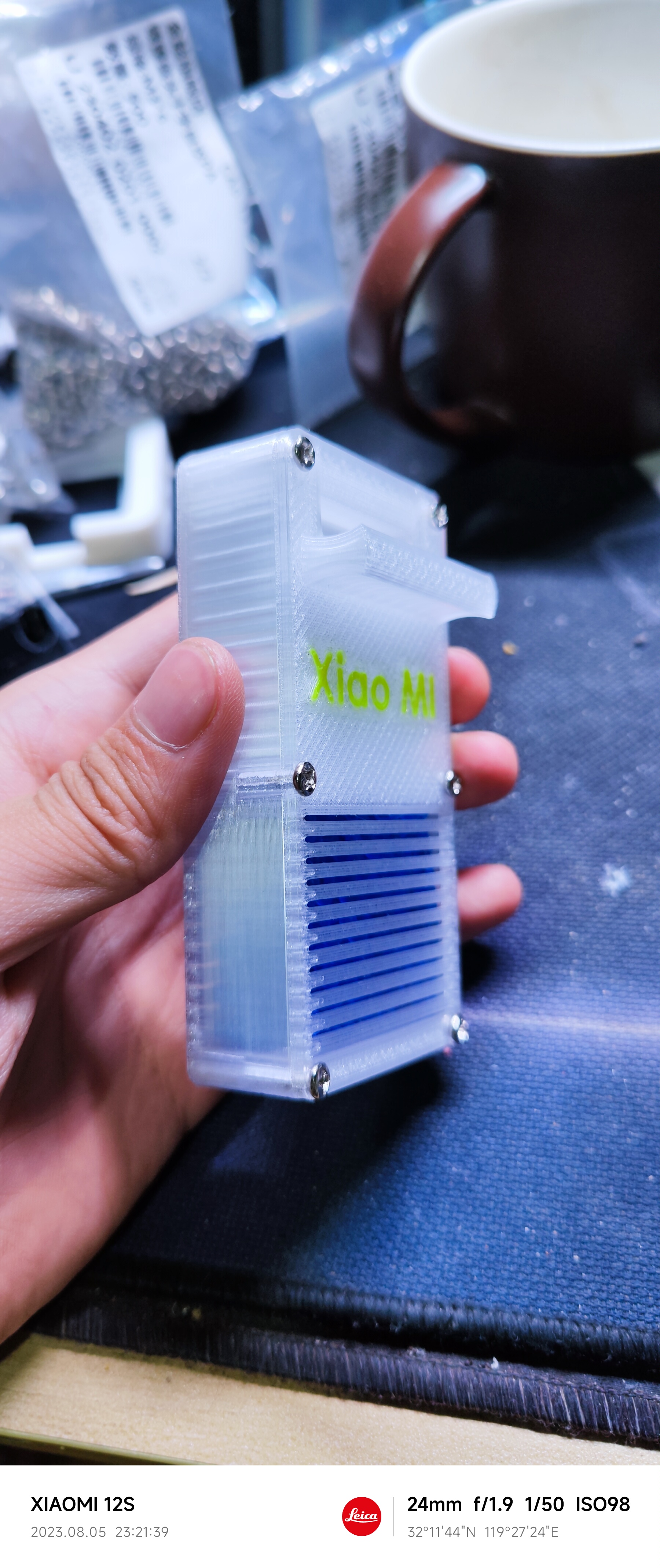 Bambu Lab AMS Xiaomi Thermo-Hygrometer 2 with Desiccant Holder by ...