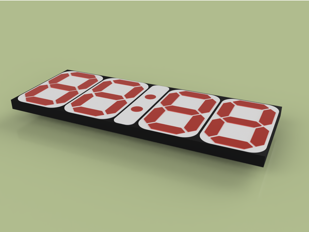 7 Segment Display (6,9 Inch) by Lukas | Download free STL model ...