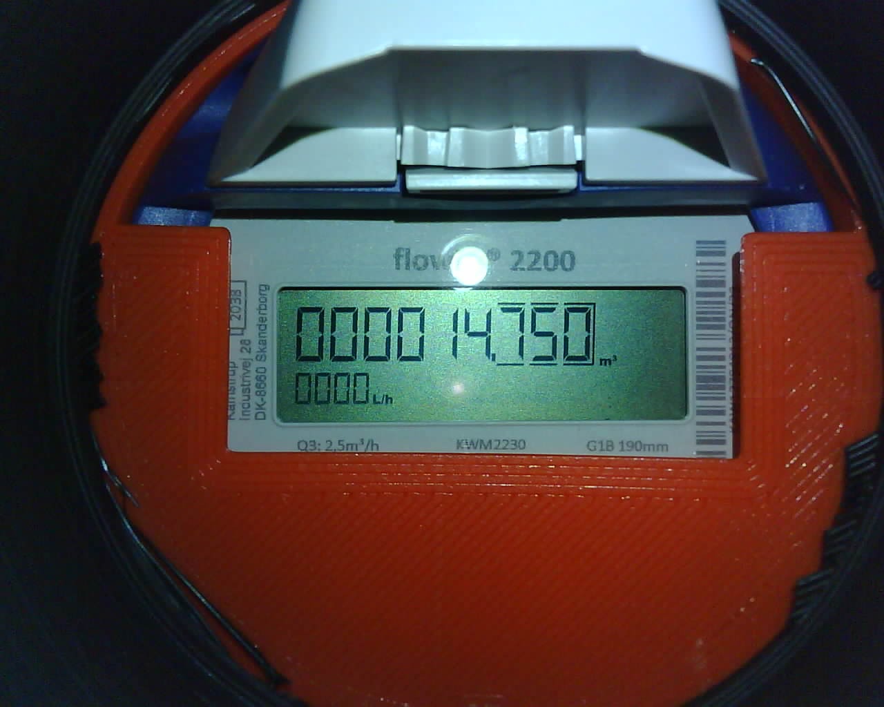 Camera holder for Kamstrup flowIQ 2200 water meter OCR reading by Sammy ...