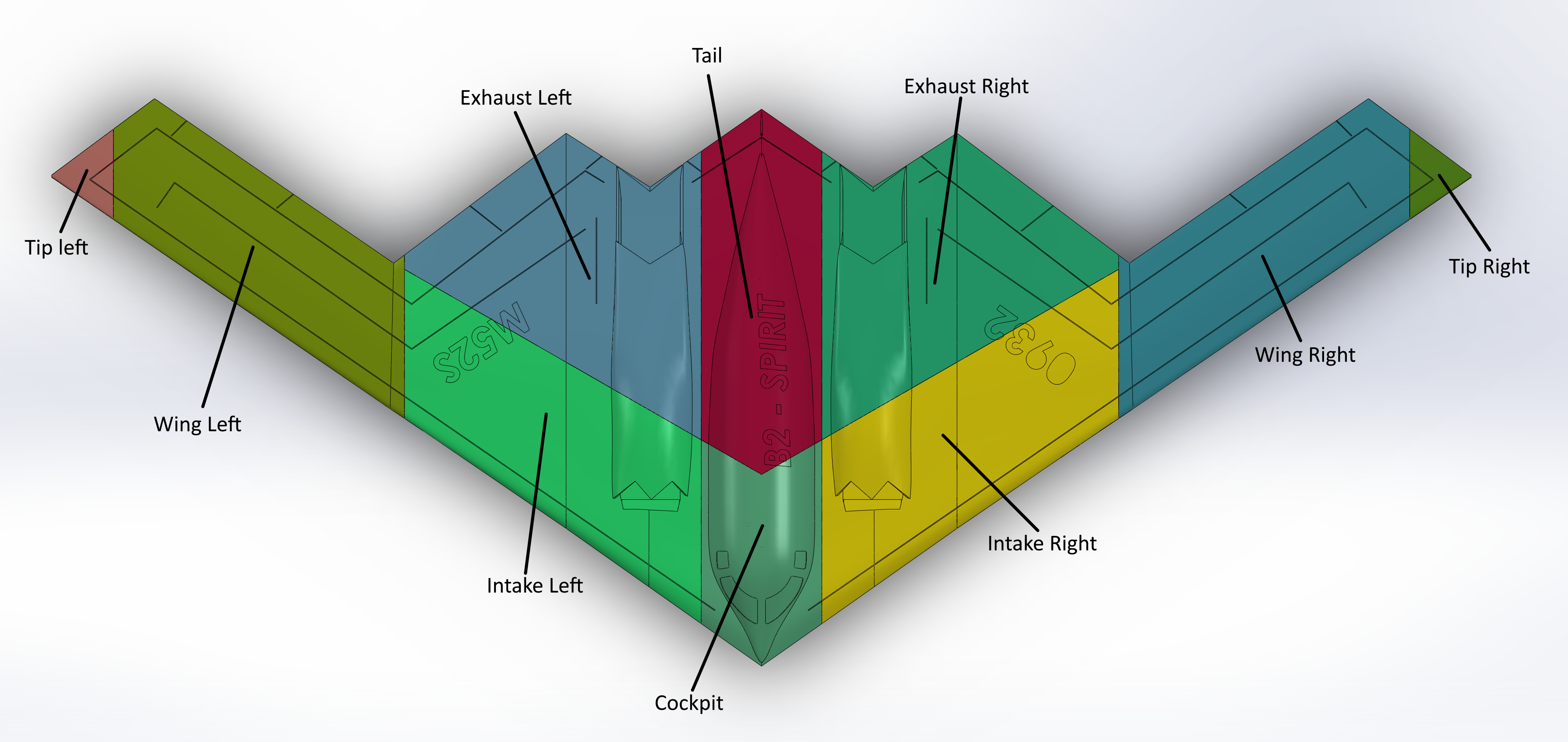 Wall Mount B2 Bomber by Kimkash | Download free STL model | Printables.com
