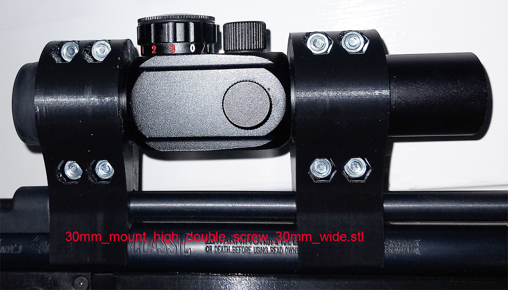 Crosman 1377/1322 Pistol 30mm scope mount clamp-on by FaceHaver ...