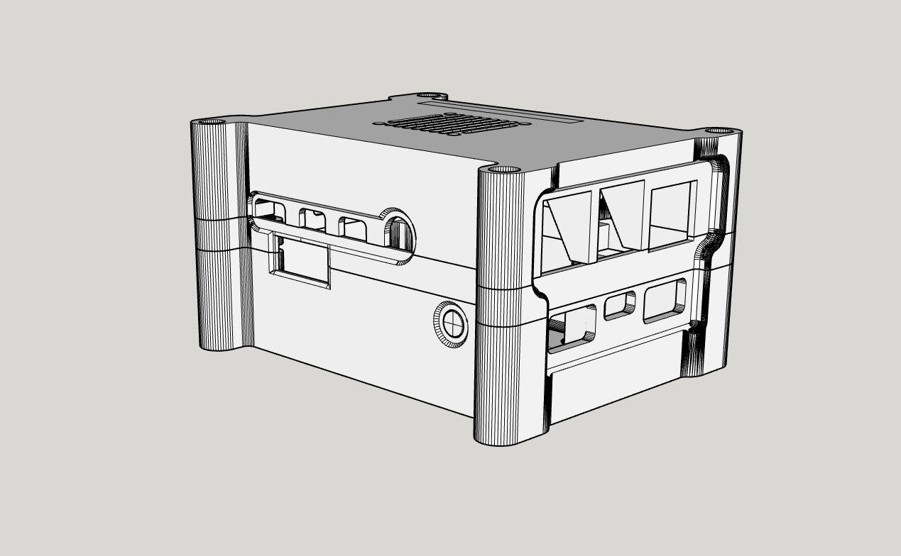 GeeekPi RPi UPS Case for RPi4 (EP-0136 Rev5) by clovisd | Download free ...