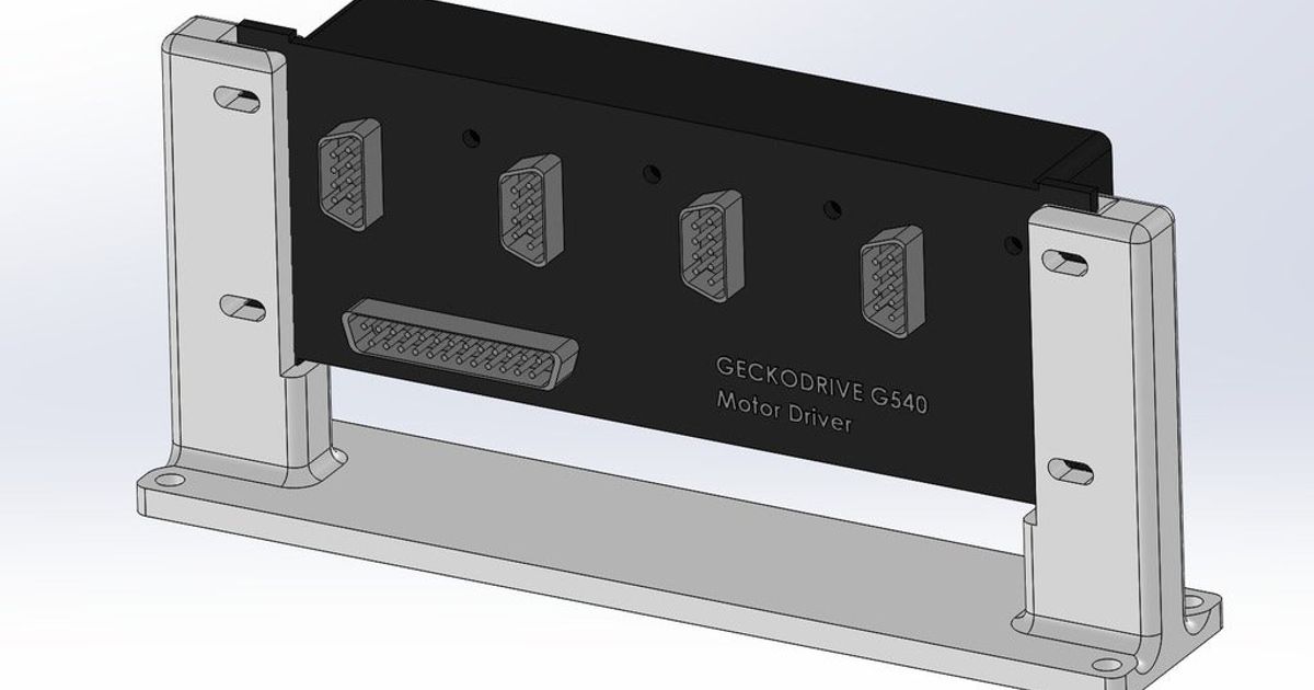 Gecko G540 Stepper Driver Mount by Guido666 | Download free STL model ...