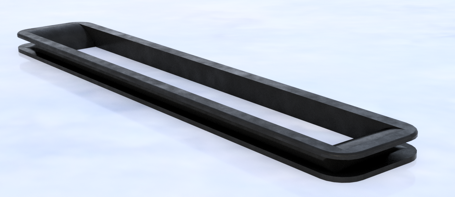 Curved Vertical U Shaped Laptop Stand Gasket Ultra Thin by niode ...
