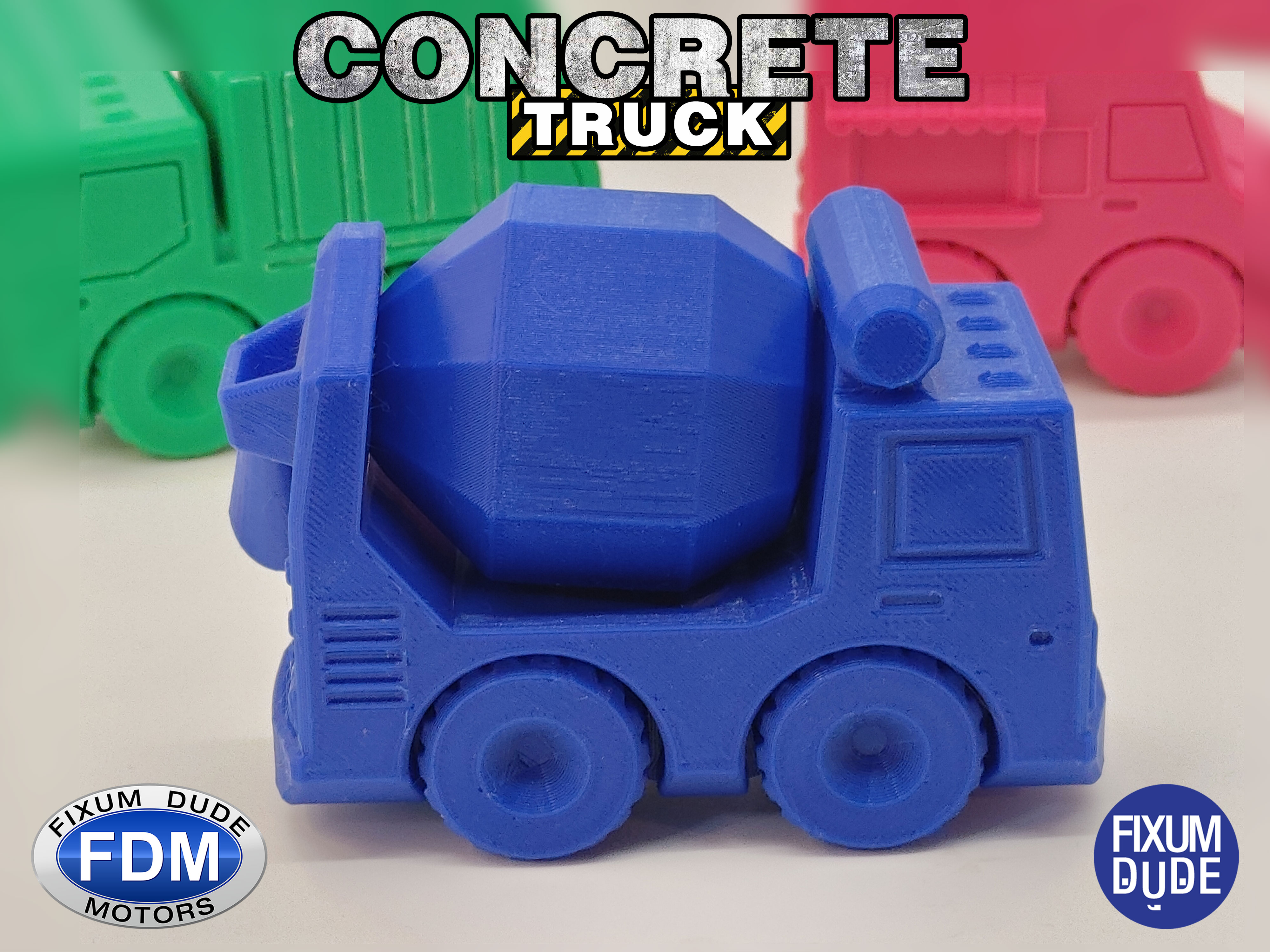 Fixum Dude Motors PiP Concrete Truck by fixumdude | Download free STL ...
