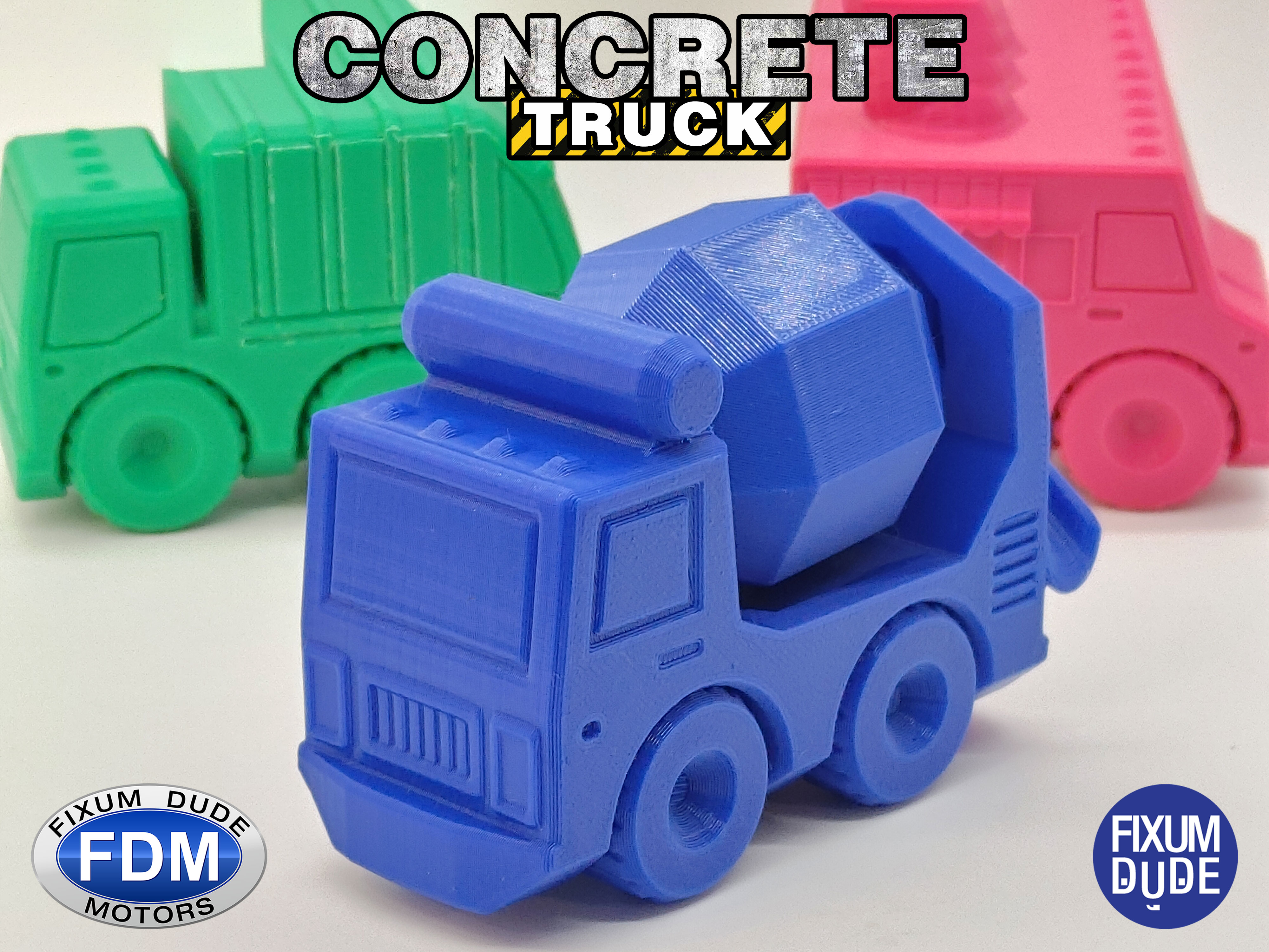 Fixum Dude Motors PiP Concrete Truck by fixumdude | Download free STL ...