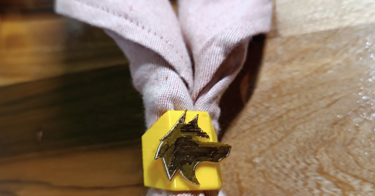 Wolf head woggle cubscout - Canuto o pasa pañuelo de cabeza de lobo by ...