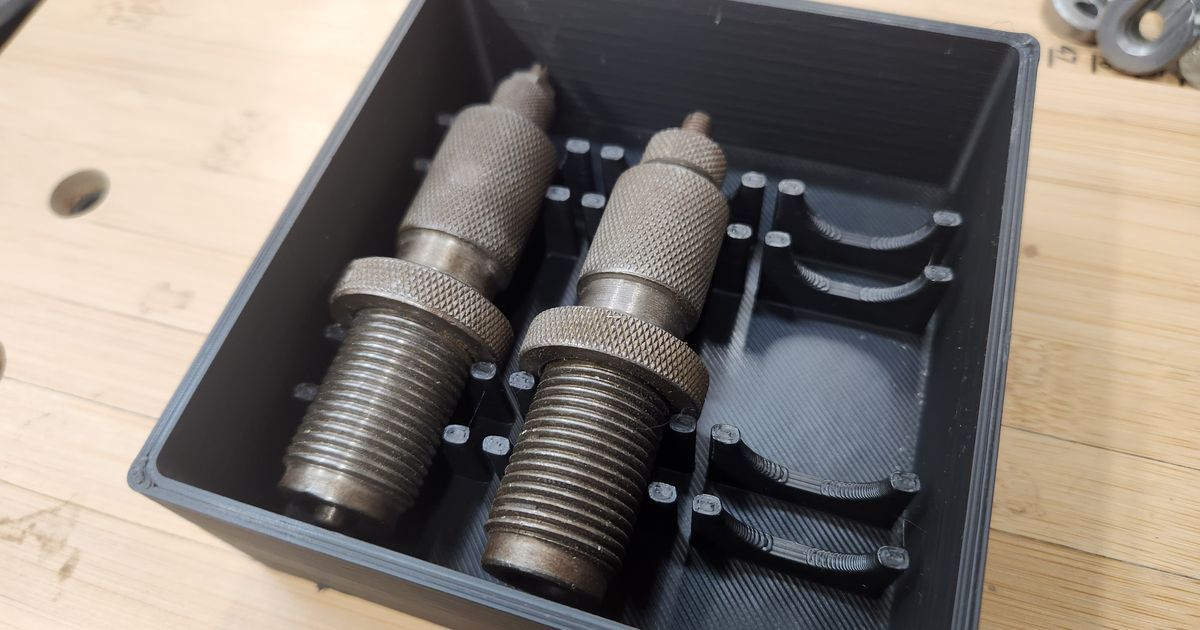 Reloading Die Box, 3 die set by Malditofms | Download free STL model ...