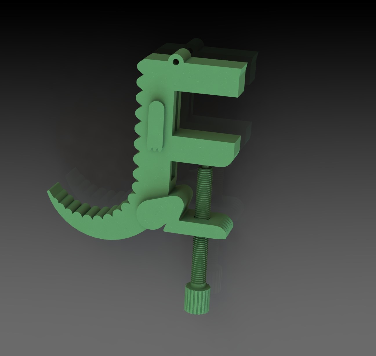 Gator Clamp better mechanics by Cats | Download free STL model ...