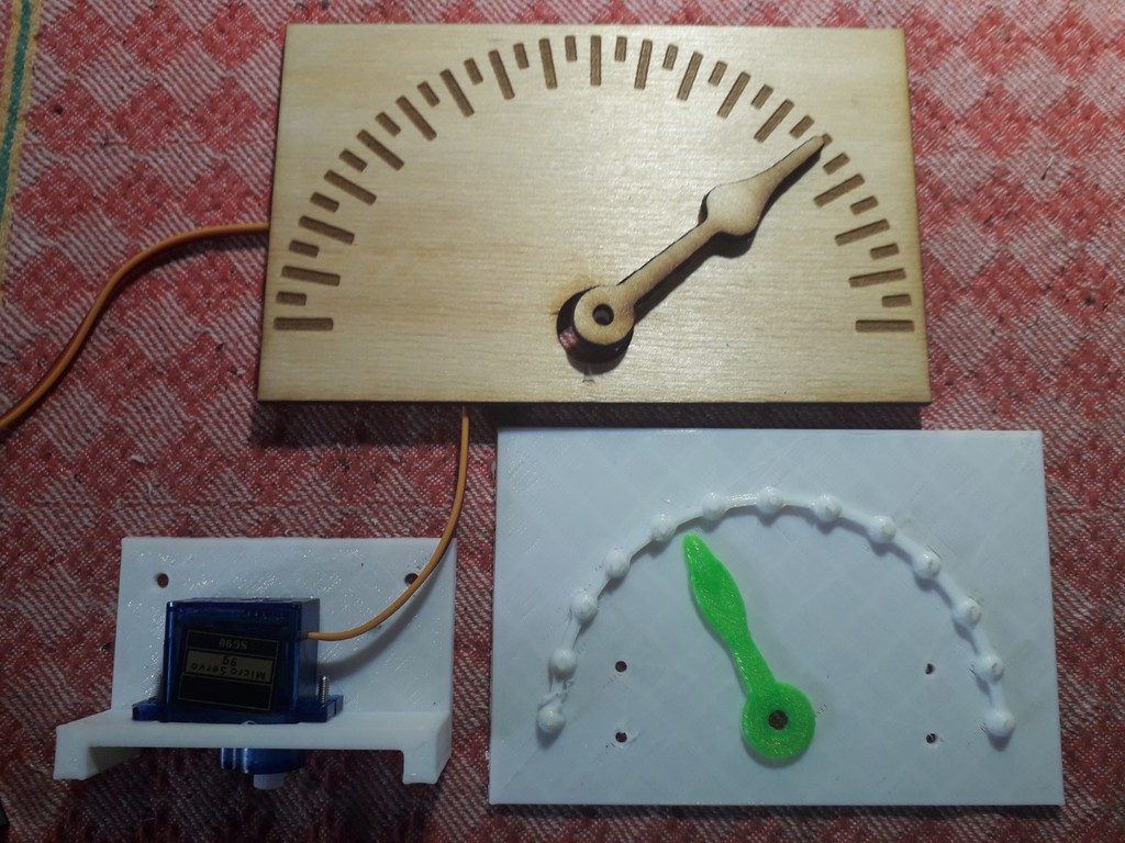 Servo Panel Meter Arduino by Boda | Download free STL model ...