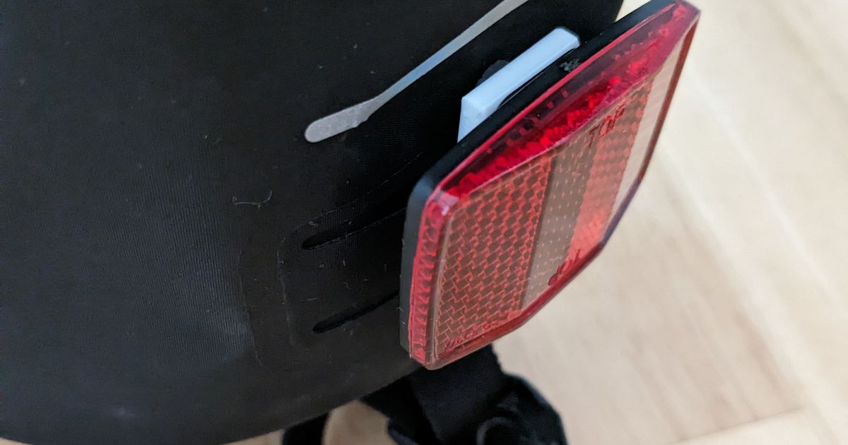 bike reflector holder clip by hggh | Download free STL model ...