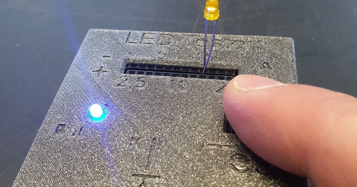 LED Tester by Ossilampe | Download free STL model | Printables.com