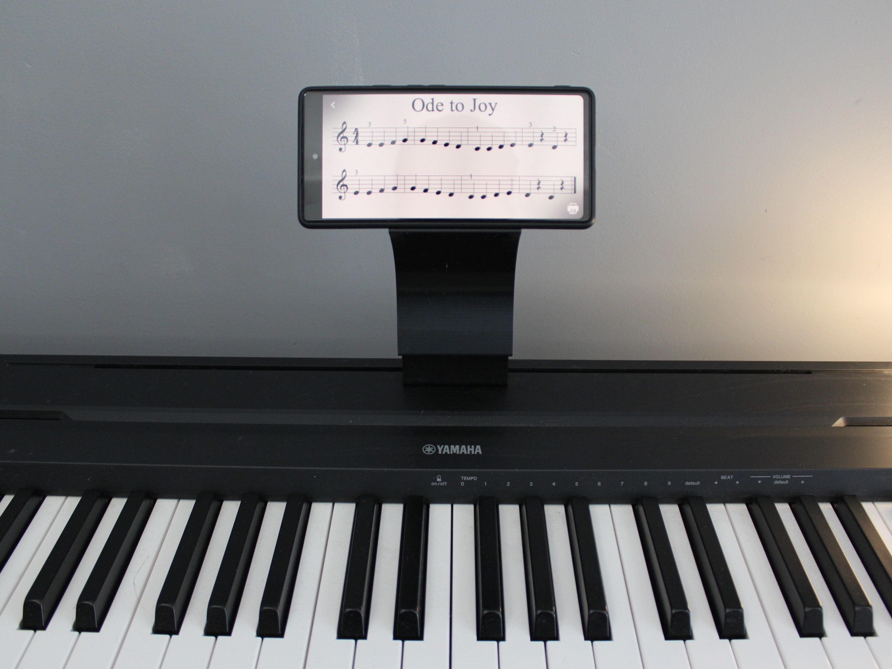 Phone Music Rest for Yamaha Digital Piano by 3Dri | Download free STL ...