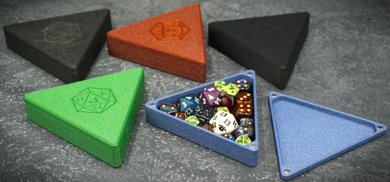 Triangle Dice Box With Magnets by Preischl 3D | Download free STL model ...