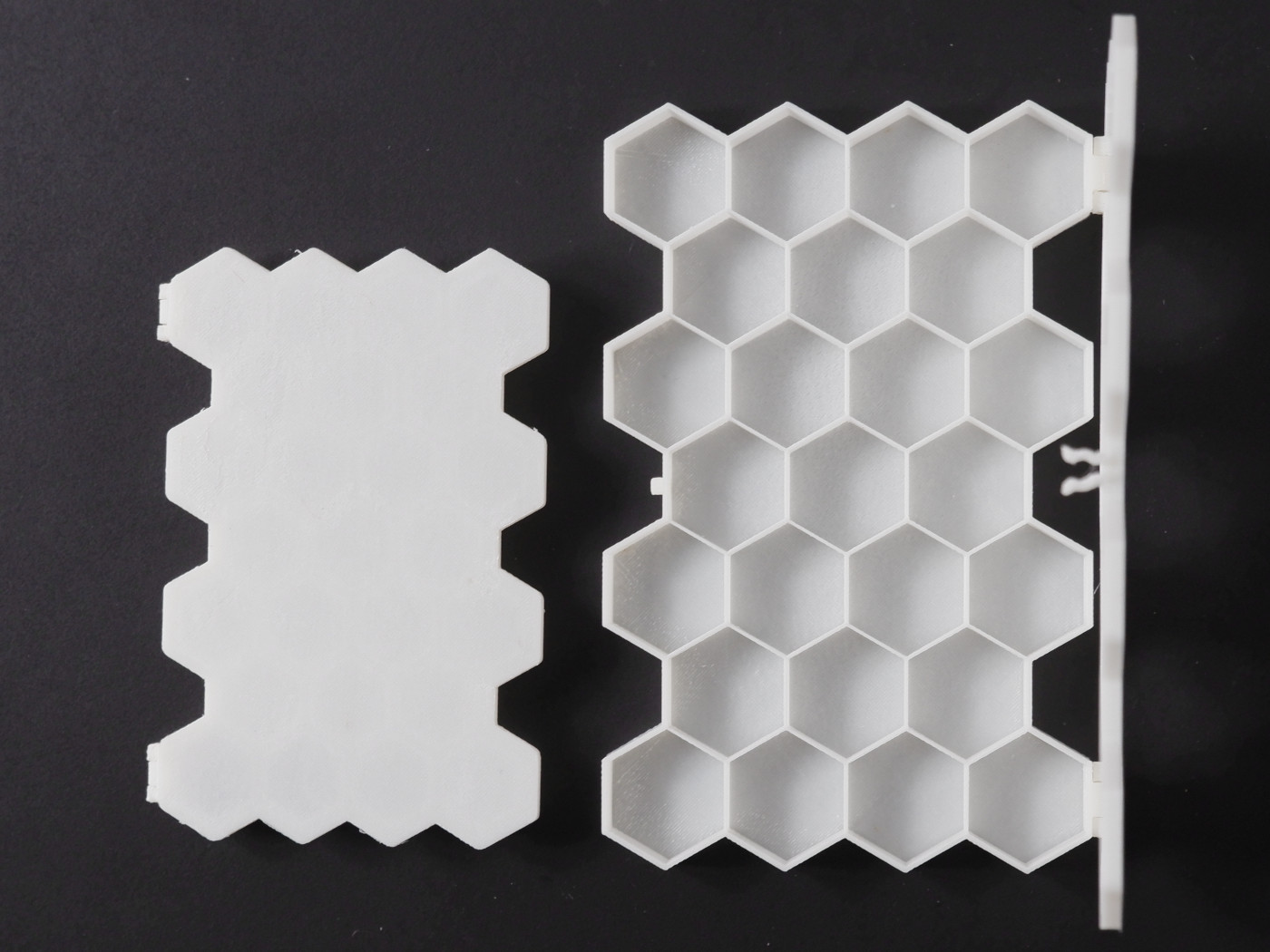 Hexagonal compartment box with lid (customizable) by Jan K. | Download ...