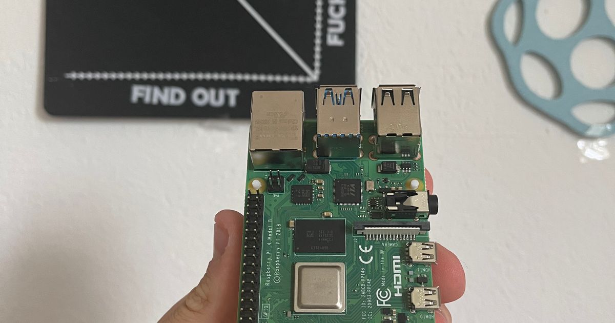 Raspberry pi 4 B Holder by Jeffricson | Download free STL model ...