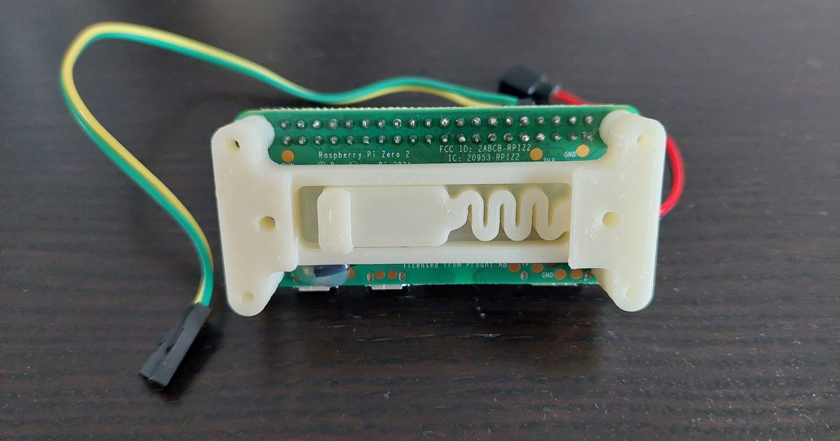 Raspberry Pi Zero 2 W DIN rail mount clamp by KarolNI | Download free ...