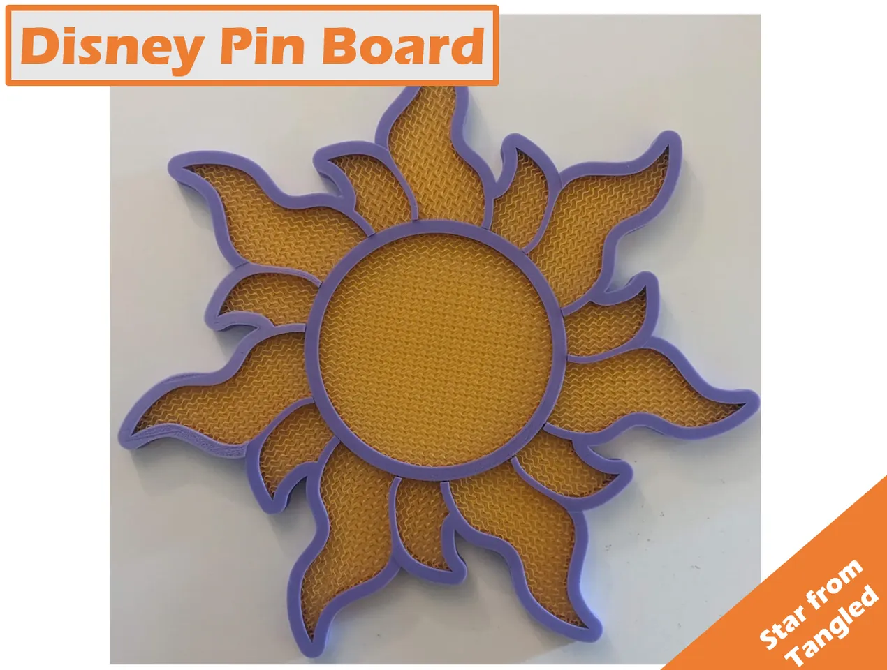 Disney Pin Board (Star from Tangled) by SailorJerry | Download free STL ...