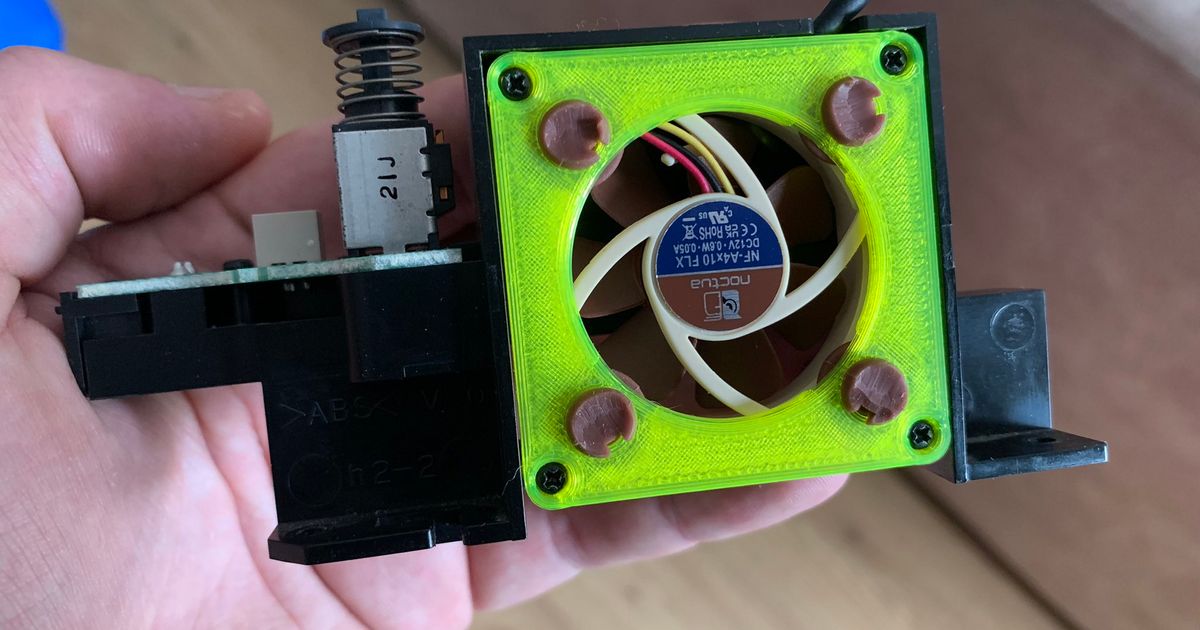 Noctua (40mm) fan adapter for GameCube by RetroGameRevival | Download ...