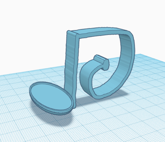 Music note curved hook small by amerika sdf | Download free STL model ...