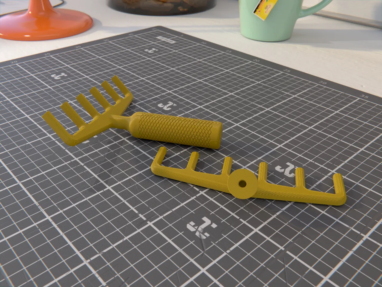 Painting Fork + Handle by Jose L. González | Download free STL model ...
