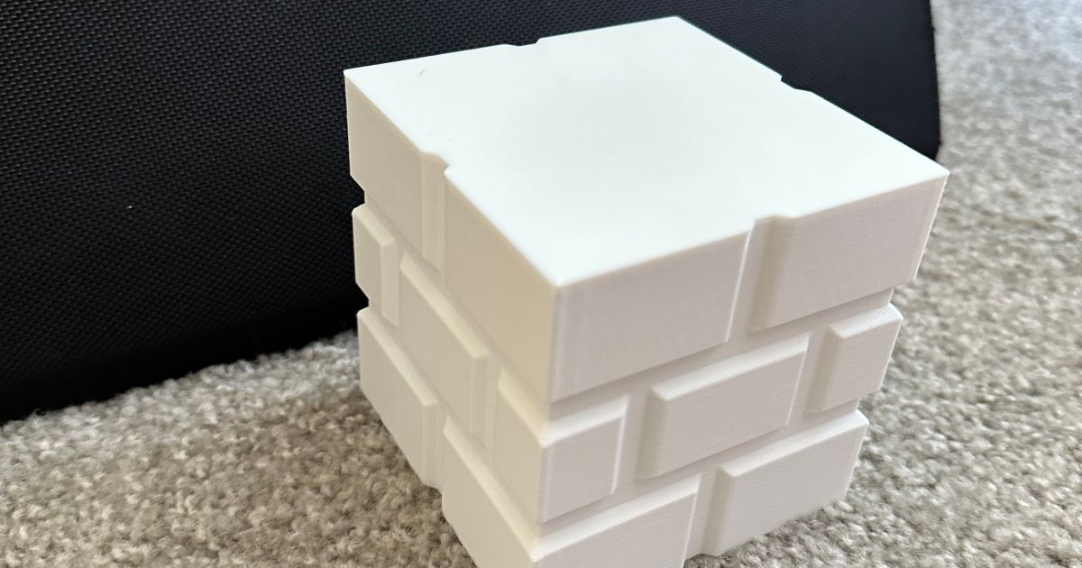 Mario Brick Block Sand Mold by Tír na Cait | Download free STL model ...