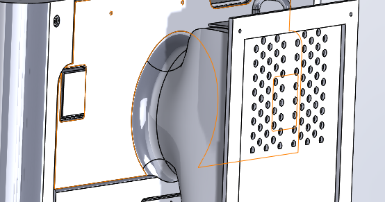 P1P UPPER BACK PLATE AND CHAMBER COOLING FAN MOUNT WITH BAMBU FILTER ...
