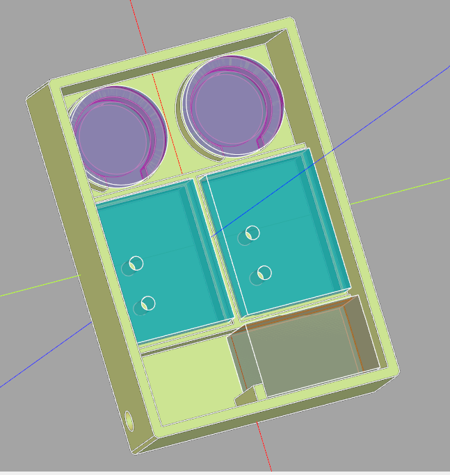 Box for two chime PCB/speakers with power supply, parametric by NelisW ...