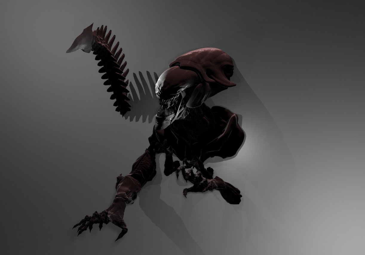 Alien Queen wall mount by TriX0n | Download free STL model | Printables.com