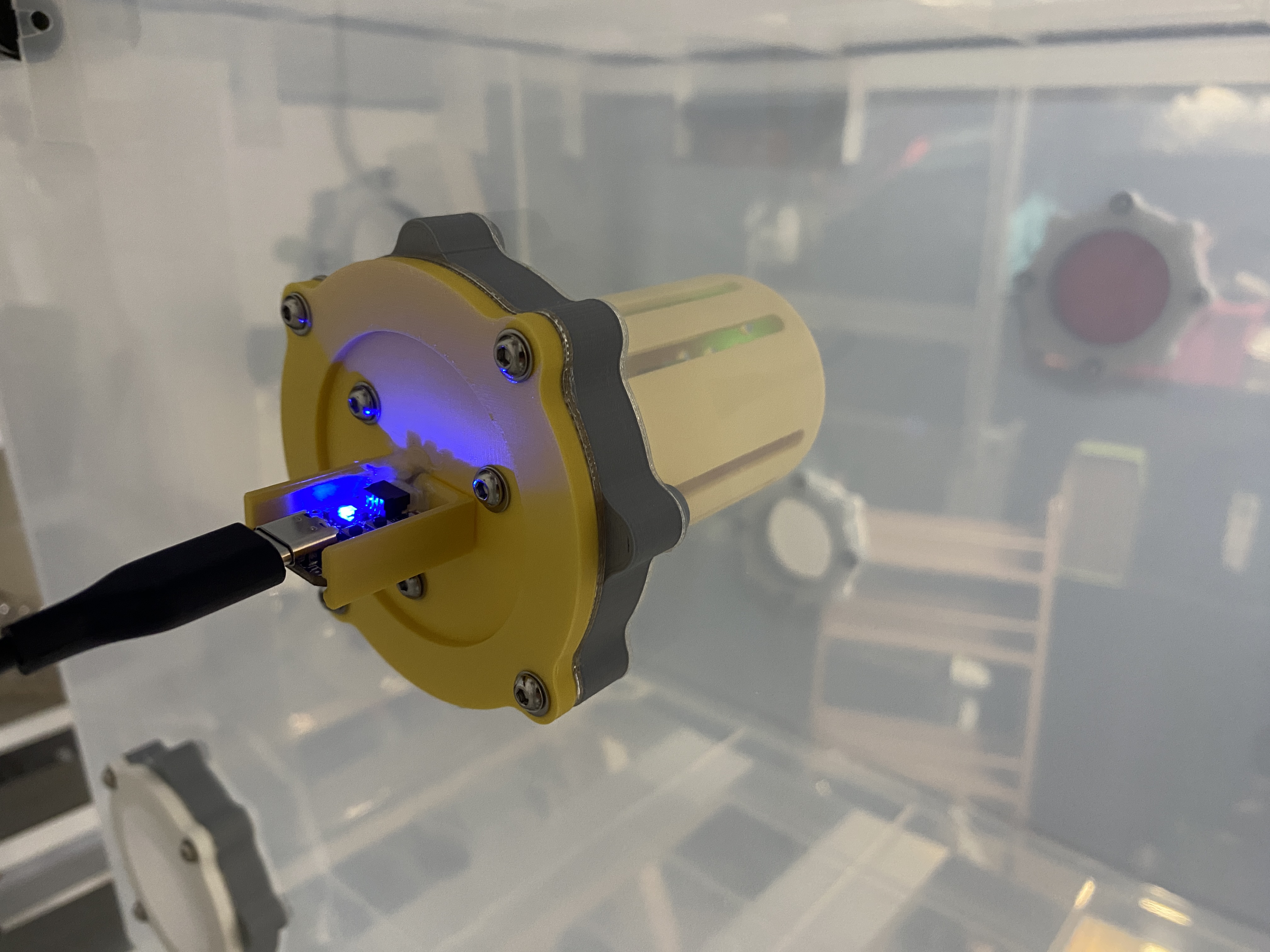 Sensor attachment for mushroom box by Pip Squeak | Download free STL ...
