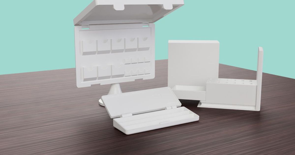 Mini Computer Storage (SD cards and USB Flash drive organizer) by ...