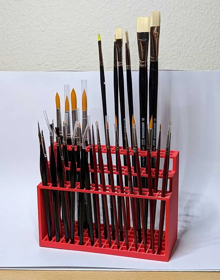 Paintbrush Holder, up to 84 Brushes by DrKronos | Download free STL ...