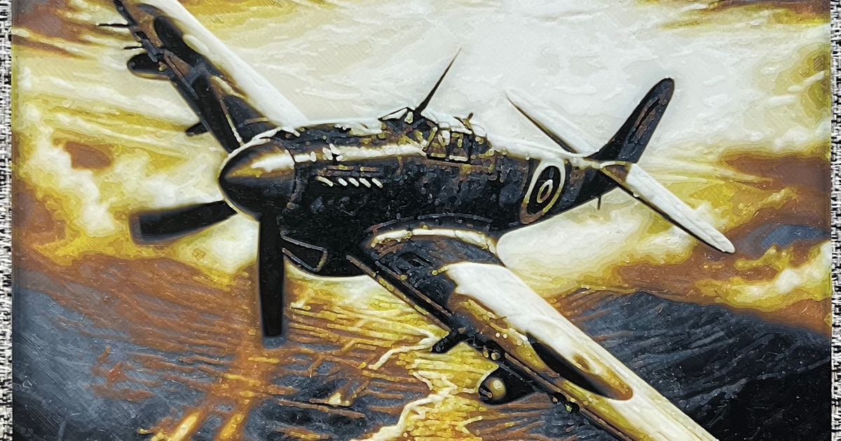 Spitfire (Filament Painting) by Ian Smalley | Download free STL model ...