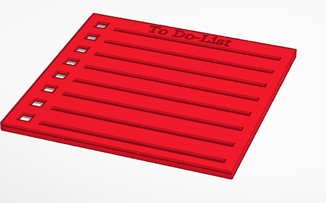 To Do List Stencil by M1_Designs | Download free STL model | Printables.com